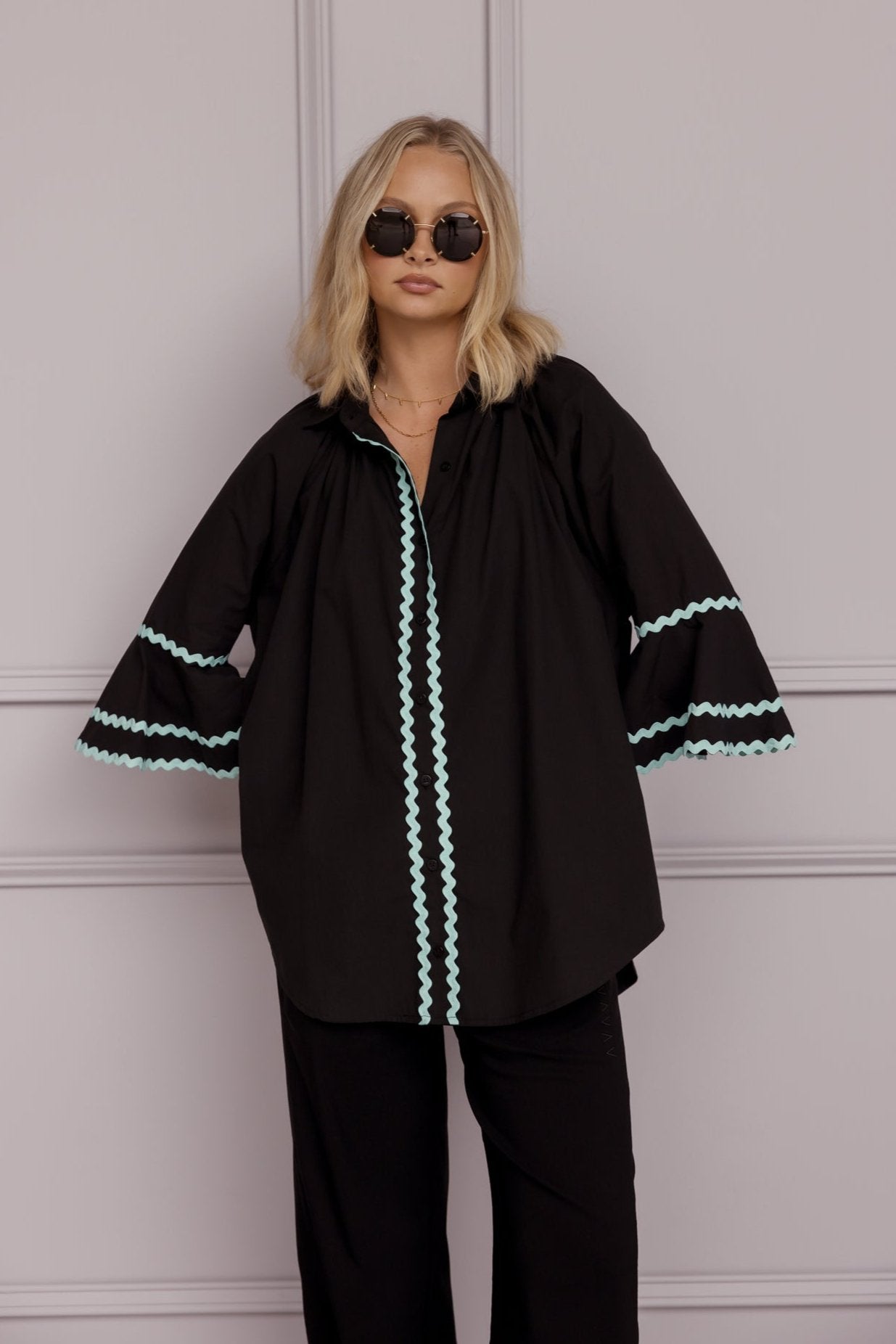 TALULA Blouse Black – A L E X A N D R A