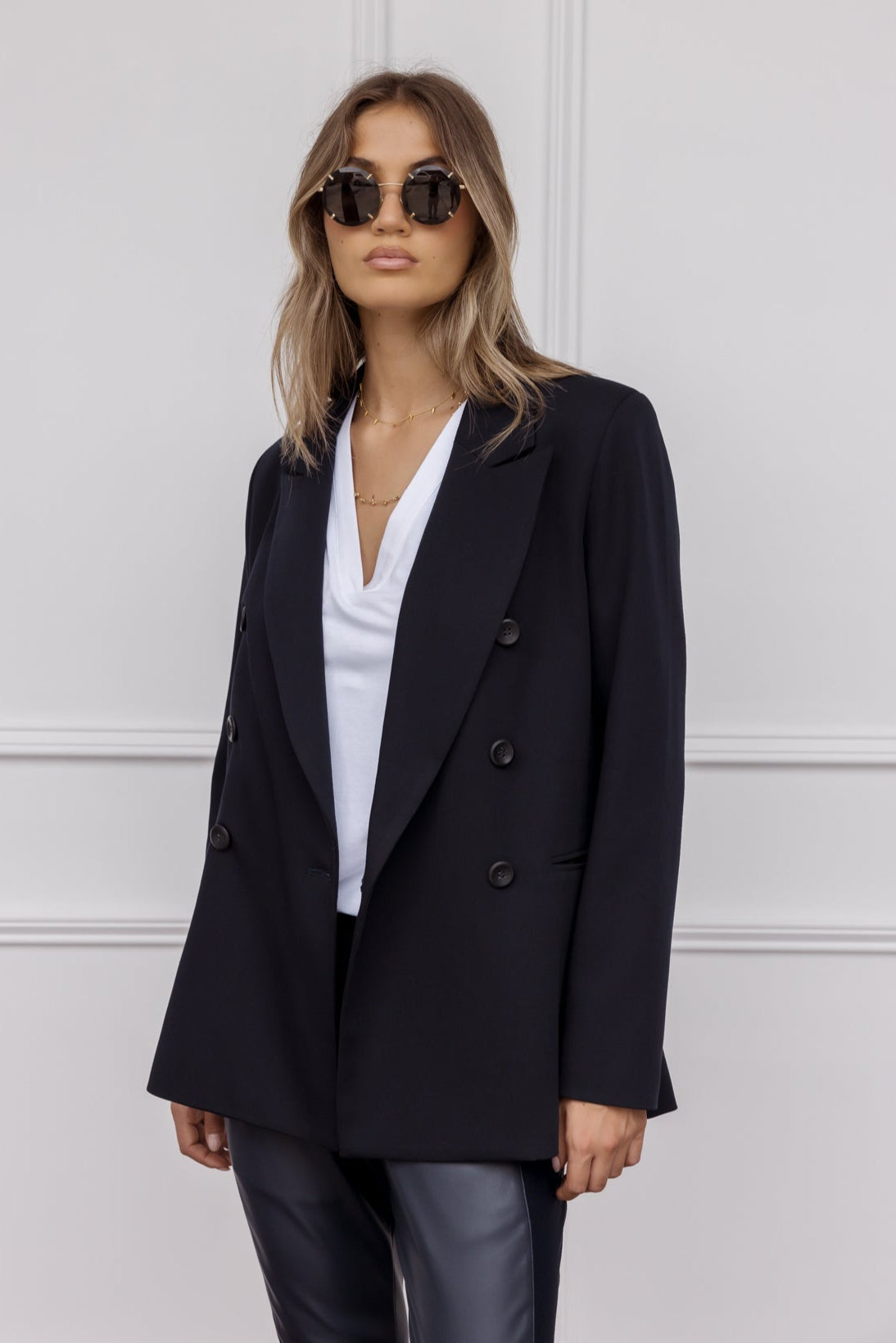 MACADAM Blazer Navy – A L E X A N D R A