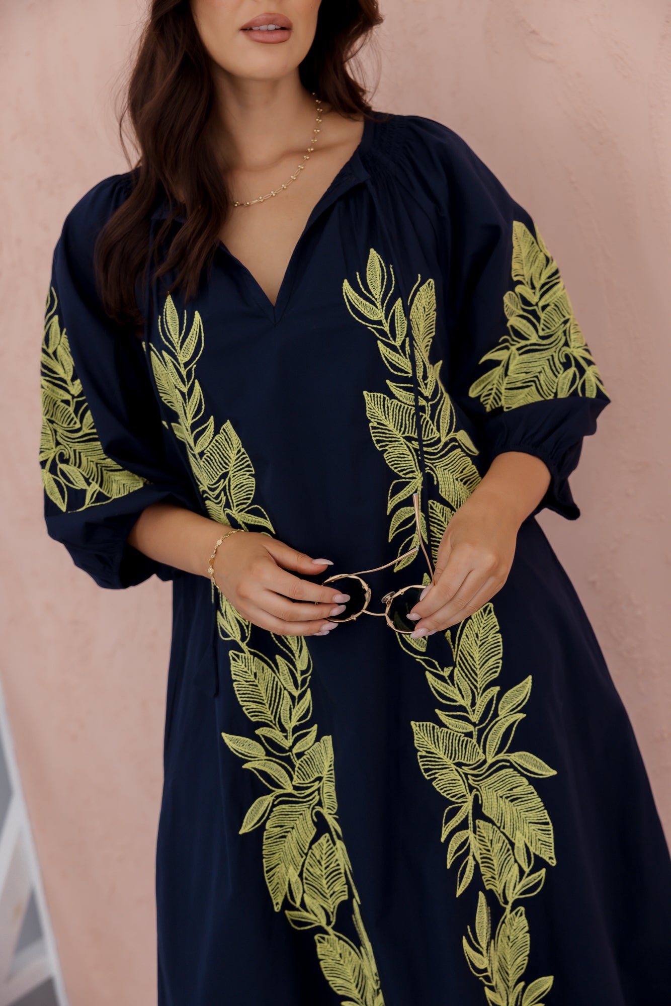 LINDOX Dress Navy – A L E X A N D R A