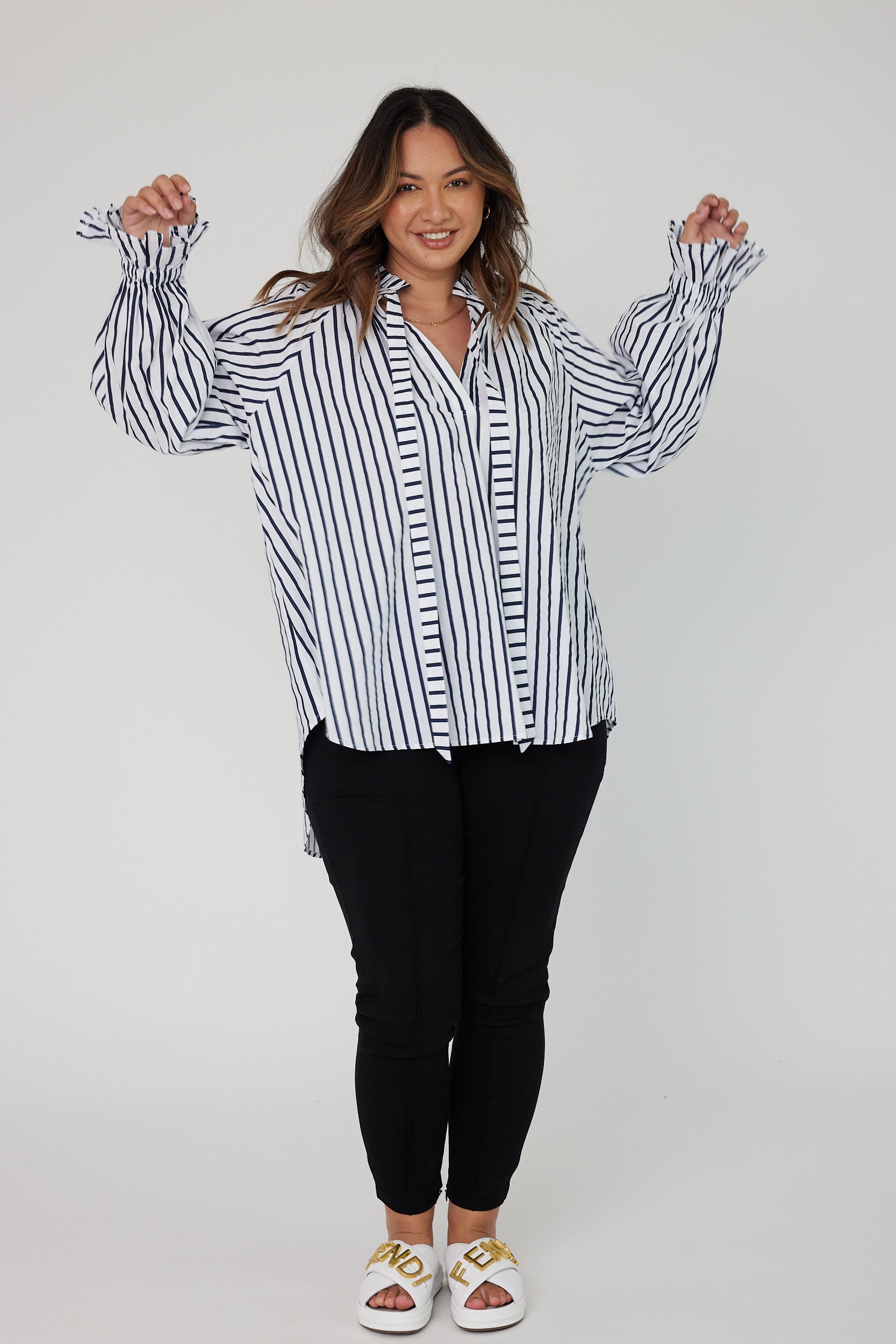 DANILL Navy Wide Stripe – A L E X A N D R A