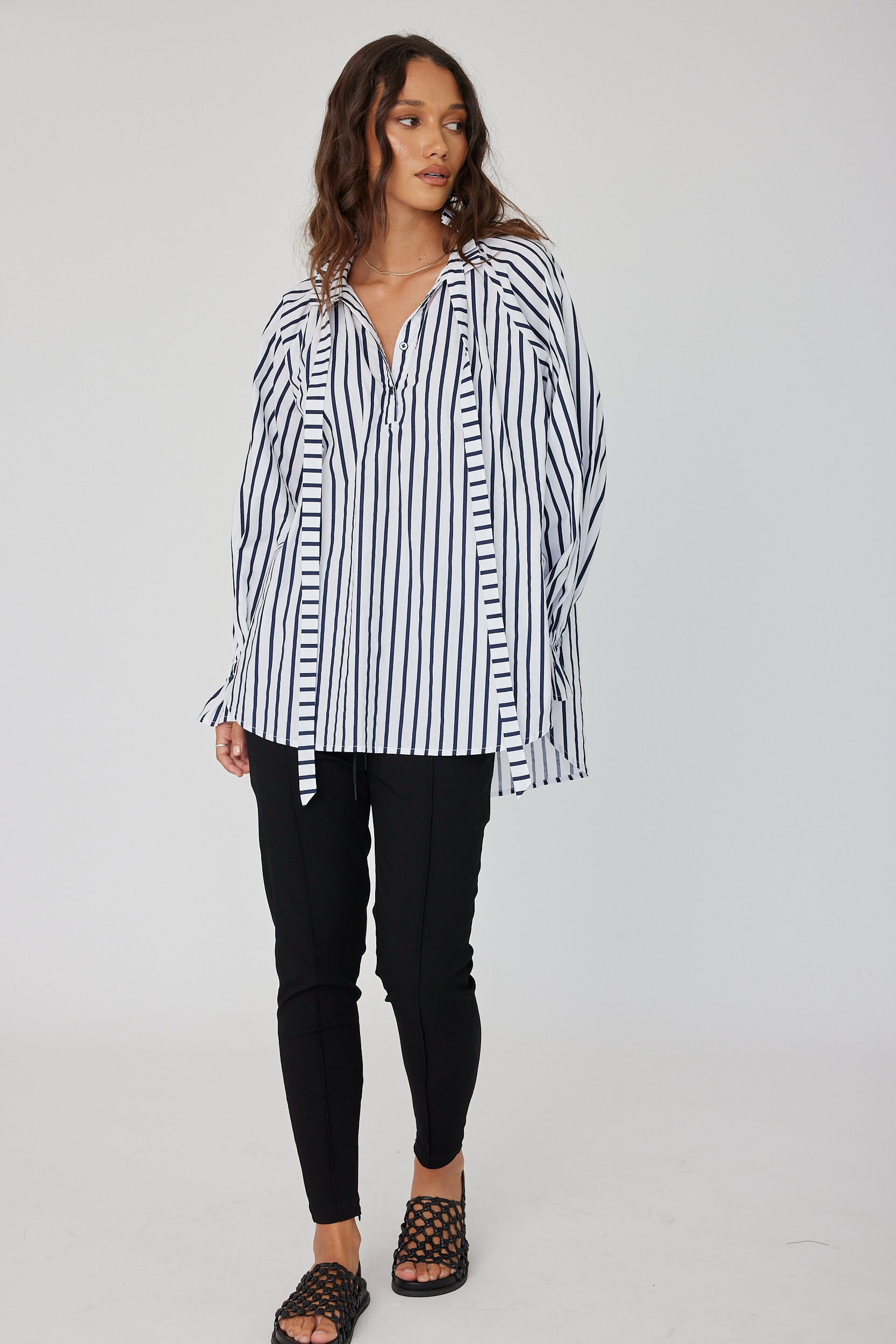 DANILL Navy Wide Stripe – A L E X A N D R A